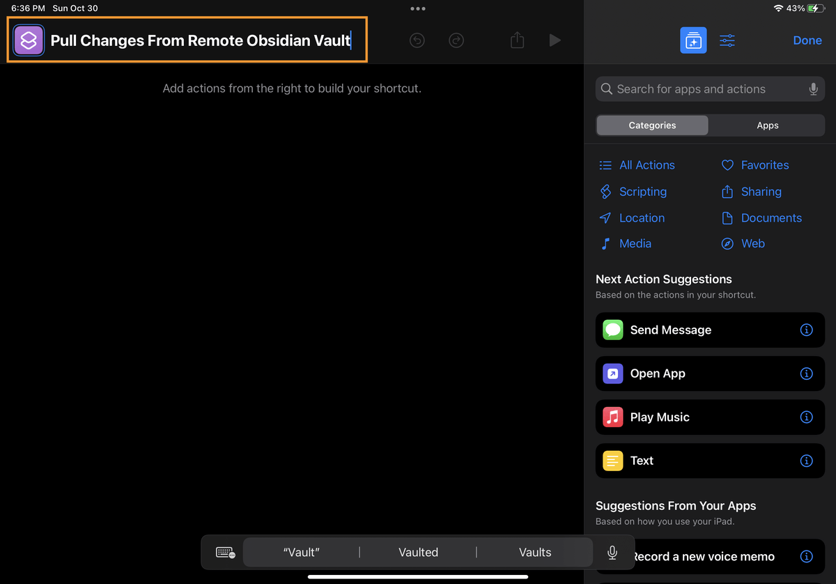 Sync your Obsidian Vault on iOS with GitHub, Working Copy, and Apple ...