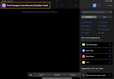 Sync your Obsidian Vault on iOS with GitHub, Working Copy, and Apple Shortcuts | Megan Sullivan